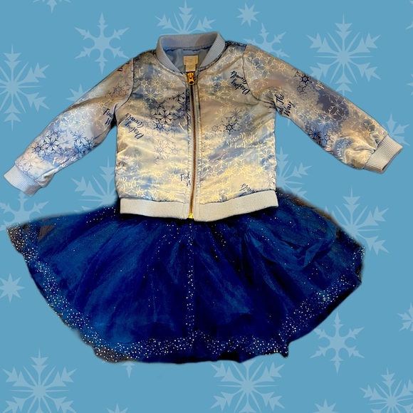 Disney | Matching Sets | Disney Frozen Ii Elsa Jacket And Tutu | Poshmark